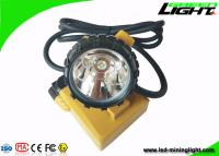 China SOS Waterproof LED Headlamp 25000lux 10.4Ah Anti Explosion Mining Cap Lamp for sale