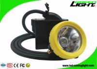 China 1.65m Cable Length Cordless Cap Lamp Mining Over 18 Hours Continous Discharge Time for sale