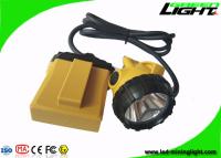 China 25000lux High Power Rechargeable Led Headlight 10.4Ah With Low Power Warning for sale