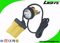 China 10.4Ah IP68 Mining Cap Lights 25000 Lux Minig Corded Cable With Low Power Warning for sale