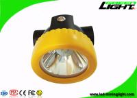 China Portable Cordless Mining Cap Light , 4000lux Miners Helmet Light All In One Structure for sale