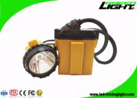 China Aluminum Miners Cap Lamp IP68 LED 10.4Ah SAMSUNG Battery 25000lux Hard Hat Headlamp for sale