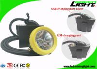 China 10000 Lux Brightness LED Mining Light Underground Rechargeable Headlamp With USB Charging for sale