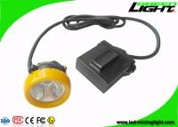 China Anti Explosive Led Miners Cap Lamp 10000lux Brightness With Low Power Warning Function for sale
