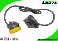 China IP68 LED Mining Cap Lamp 10000lux 7.8Ah Li-Ion Battery with Silicon Button Cap for sale