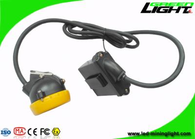 China IP68 LED Mining Cap Lamp 10000lux 7.8Ah Li-Ion Battery with Silicon Button Cap for sale