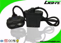 China Dual Beam OLED 15000lux Mining Hard Hat Headlamp Double Shot Molding IP68 for sale