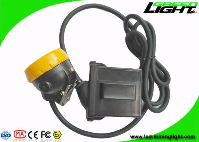 China IP68 LED Mining Light 10000lux 7.8Ah Li-Ion Battery Low Power Warning Silicon Button Cap for sale