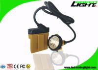 China Customized Color Mining Cap Lights 25000lux 10.4Ah Battery IP68 Waterproof PC Housing for sale