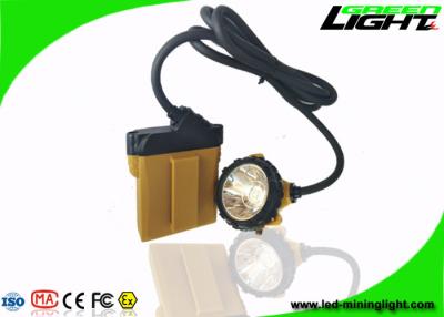 China Customized Color Mining Cap Lights 25000lux 10.4Ah Battery IP68 Waterproof PC Housing for sale