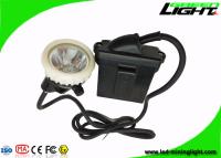 China PC Body Led Miners Cap Lamp Headlight 10000lux Rechargeable Flame Resisitant for sale
