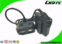 China Double Shot Molding Mining Headlamp 15000lux Dual Beam IP68 Rechargeable 10.4Ah for sale