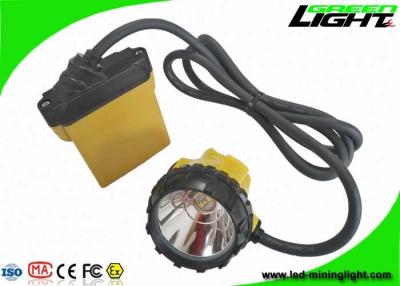 China Corded LED Mining Cap Lamp 25000Lux 10.4Ah Samsung Battery IP68 Waterproof for sale