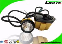 China 10.4Ah Battery Mining Cap Lights 25000lux Brightness Cable Flashing Headlamp for sale
