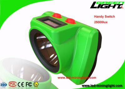 China 25000Lux Cordless Rechargeable LED Mining Headlamp IP68 Waterproof 6.8Ah Li-Ion Battery for sale