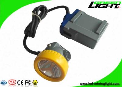 China Rechargeable Coal Mining LED Headlamp 15000lux High Beam Corded Cap Light 6.6Ah for sale