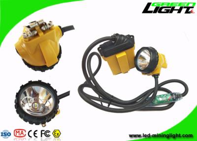 China IP68 Waterproof LED Coal Miners Lamp 25000lux 10.4Ah Battery Customized Color for sale