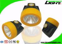 China Anti Explosive 10000lux Miners Cap Lamp Cordless 1.1W 170g USB Charging for sale