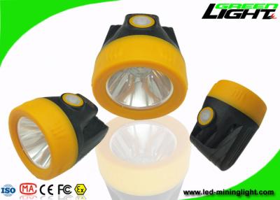 China Anti Explosive 10000lux Miners Cap Lamp Cordless 1.1W 170g USB Charging for sale