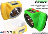 China 18000Lux Rechargeable LED Mining Headlamp Wireless Ultra Bright Handy Switch for sale