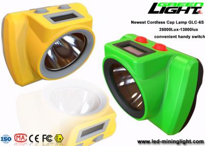 China 18000Lux Rechargeable LED Mining Headlamp Wireless Ultra Bright Handy Switch for sale