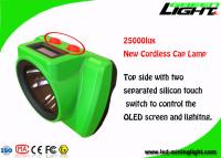 China Small Size Cordless Hard Hat Headlamp IP68 25000lux High Brightness GLC-6S for sale