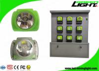 China Cordless Mining Headlamp CREE LED 13000lux 6.8Ah Li-ion OLED Screen IP68 for sale