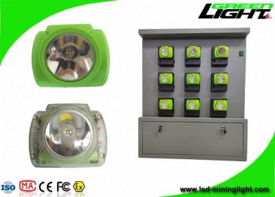 China Cordless Mining Headlamp CREE LED 13000lux 6.8Ah Li-ion OLED Screen IP68 for sale
