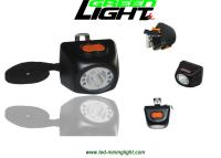 China Small Size LED Miners Cap Lamp 8000LUX 221lum Brightness With Digital Screen for sale