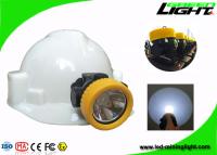 China Rechargeable Miners Hard Hat Lamp 5000lux Brightness IP68 Waterproof ABS Material for sale