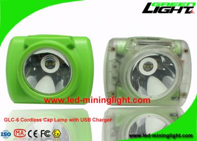 China Dual High Low Beam Cordless Miners Cap Light Waterproof With Digital Battery Capacity Display for sale
