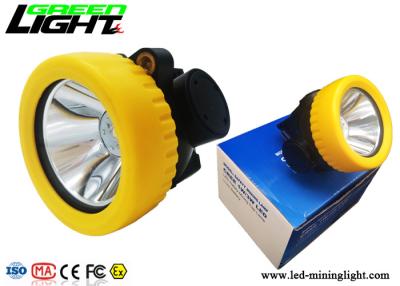 China ABS Material Rechargeable Cordless Mining Cap Lamps CREE Light Source 5000lux Brightness for sale