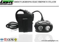 China 25000lux LED Mining Cap Lamp Dual Beam IP68 ATEX Certified with Positioning System 10.4Ah for sale