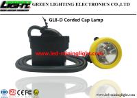 China Lightweight LED Miners Cap Lamp 10000lux 7.8Ah Lithium Ion With Silicon Button Cap for sale