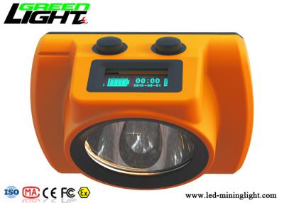 China Cordless Mining Cap Lamp 18000lux CREE LED 6800mAh Li-ion Battery IP68 Waterproof for sale