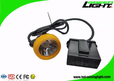 China Silicon Button Touch LED Mining Light 10000lux Cap Lamp 7.8Ah Li - Ion Battery for sale
