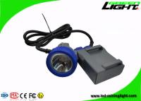 China USB Charging LED Mining Light 10000lux Cap Lamp 6.6Ah Rechargeable Li - Ion Battery for sale