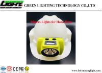 China Hard Hat LED Miner Cap Lamp IP68 6.8Ah Battery with OLED Screen Display for sale