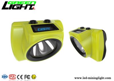China Cordless LED Miner Cap Lamp 18000lux 385lum CREE 6800mAh IP68 for sale