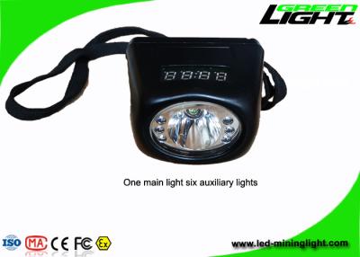 China Small Size Long Work Time Digital screem Mining Cap Lights ,8000lux High Brightness Led Cap Lamp for sale