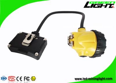 China Corded Rechargeable LED Headlamp 15000lux 6.8Ah Mining Cap Light GLS12-A for sale