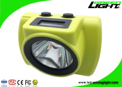 China Hard Hats Cordless Mining Cap Lamps OLED Screen USB Charger With Handy Switch for sale
