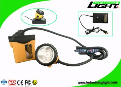 China Aluminum Miners Cap Rechargeable LED Headlamp IP68 10.4Ah SAMSUNG Battery High Safety for sale