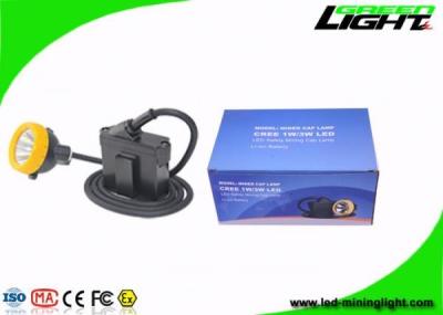 China Cree Source Cordless Cap Lamp Mining 10000lux 6.6Ah Battery With Silicon Button for sale