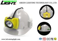 China 18000lux Underground Mining Cap Lamps 15 Hours Working Time With Display Screen for sale