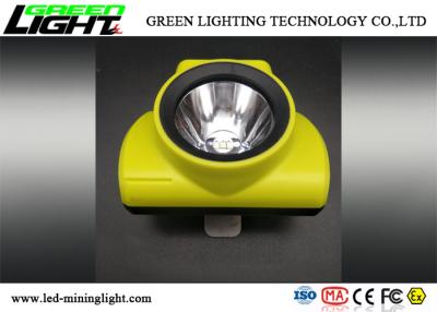 China Safety LED Miners Cap Lamp 18000lux 385lum IP68 Impact Resistant Shell 6800mAh for sale