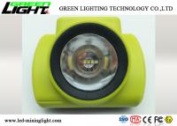 China Rechargeable Mining Cap Lamp 18000 Lux 385 Lumens IP68 Waterproof LED Screen for sale