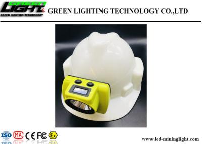 China 18000lux Brightness LED Miners Cap Lamp One Main Light Two Auxiliary Lights for sale