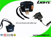 China 8000lux Cordless Miner Cap Lamp 4.5Ah Li-ion IP68 Explosion Proof Headlight for sale
