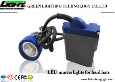 China Bulletproof LED Miners Cap Lamp 6.6Ah Li-Ion Battery 10000lux IP68 for sale